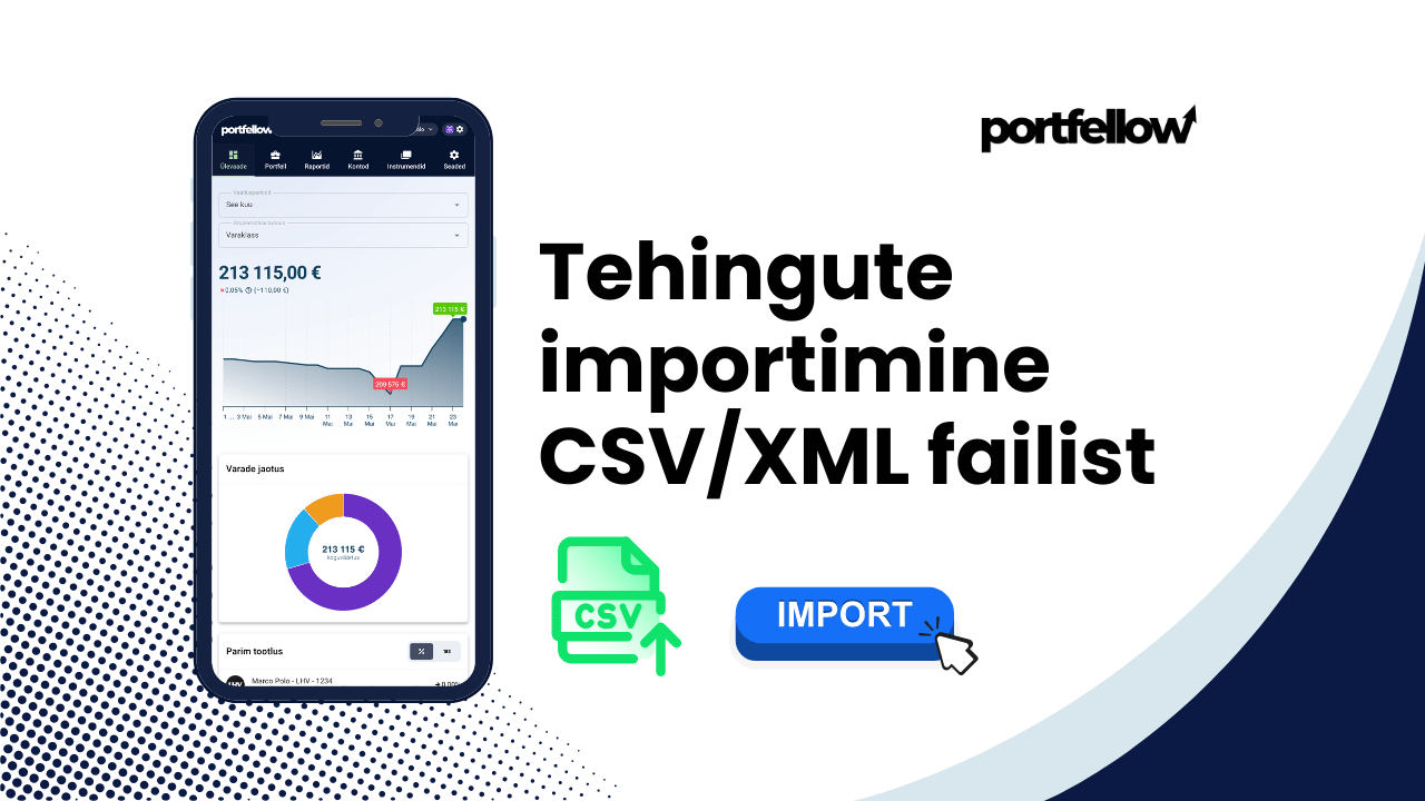 Importing transactions from CSV/XML files - Portfellow